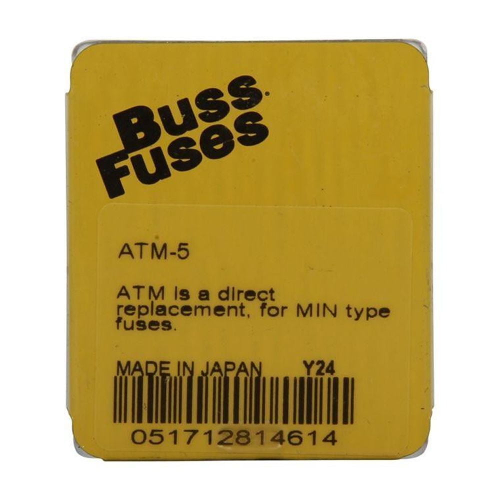 "COOPER BUSSMANN ATM5, Fuses, Part # ATM-5" - Walmart.com