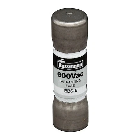 Eaton Bussmann Bbs-6 Midget Fuse, Bbs Series, Fast-Acting, 6A, 600V Ac ...
