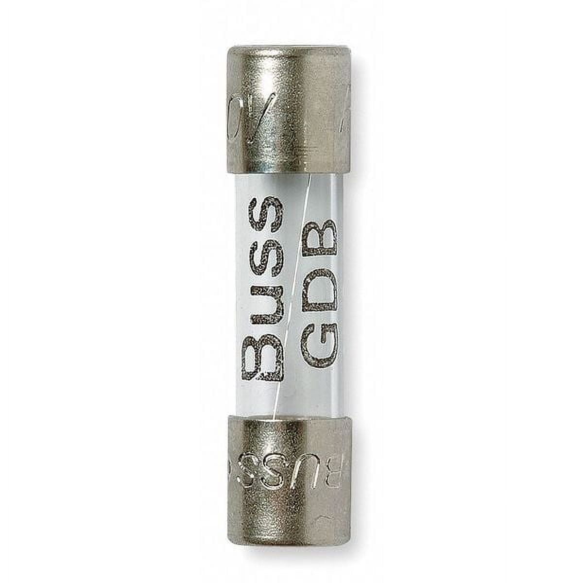 Eaton Bussmann Glass Fuse, 500mA, 35A at 250V AC, 5 PK GDB-500MA ...