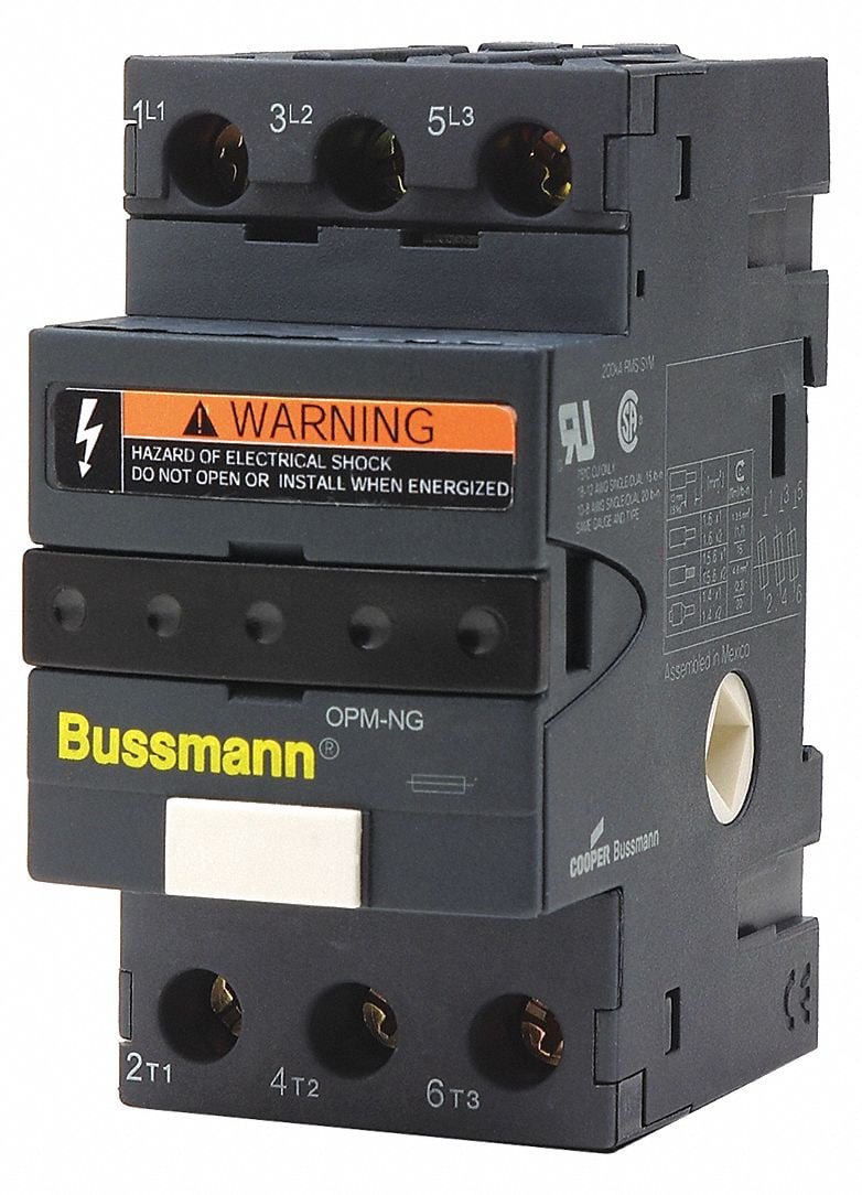 Eaton Bussmann Fuse Block,0 to 30A,Class CC,3 Pole OPM-NG-SC3 - Walmart.com
