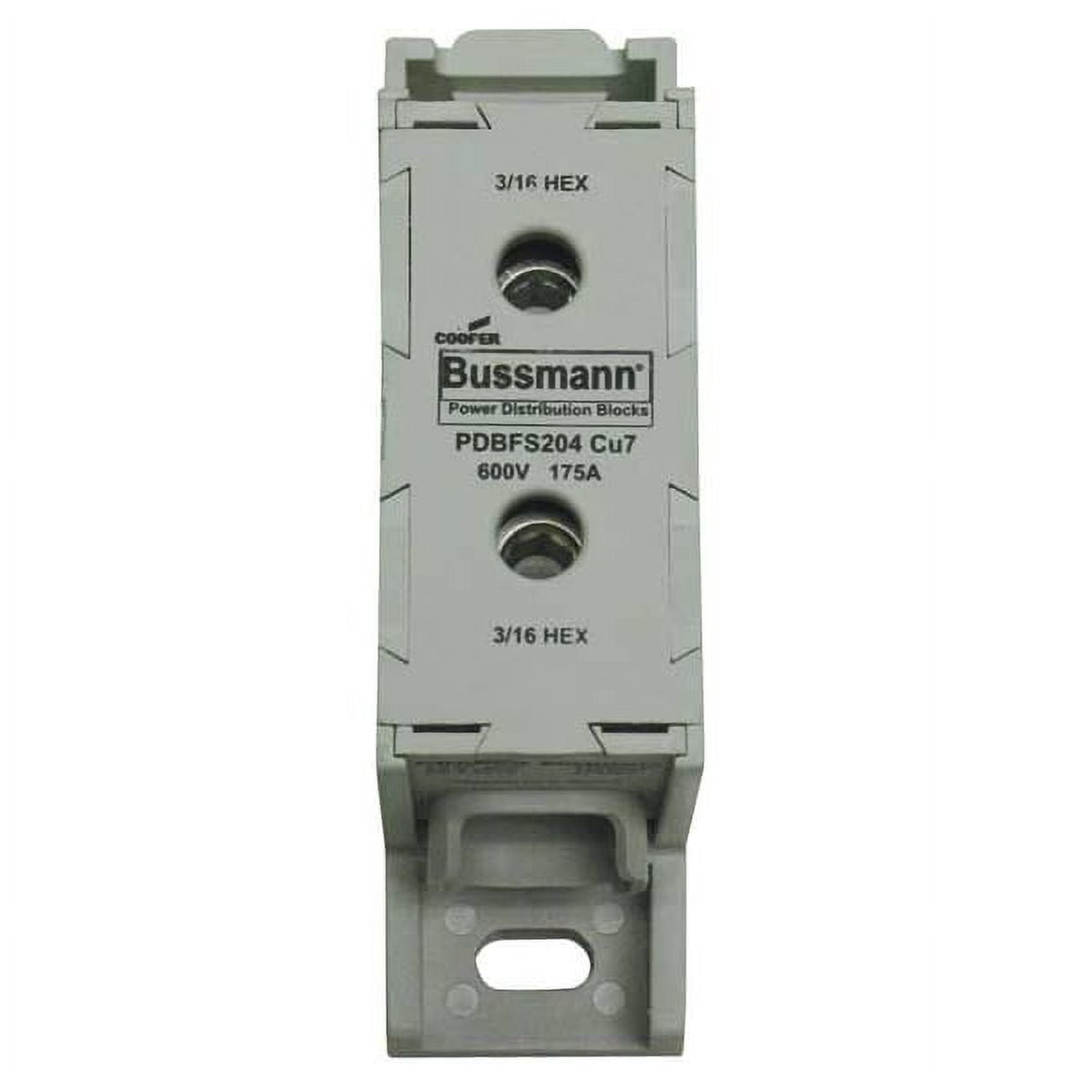 Eaton Bussmann Power Distr Block,Al/Cu,600V AC/DC PDBFS204 - Walmart.com