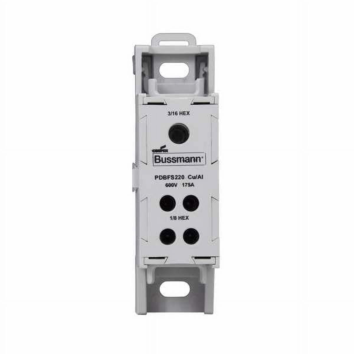 Eaton Bussmann Power Distr Block,Al/Cu,600V AC/DC PDBFS220 - Walmart.com