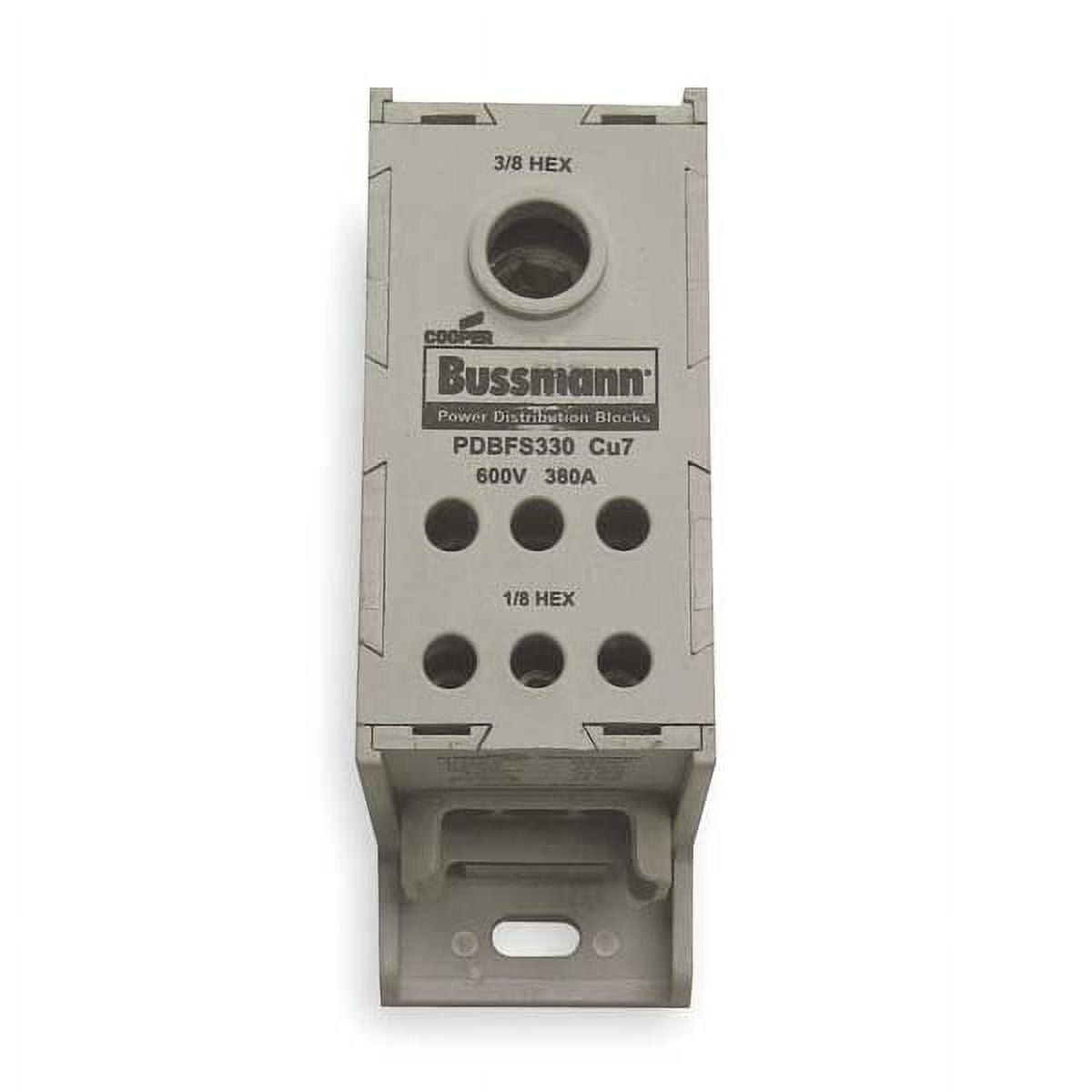 Eaton Bussmann Power Distr Block,Al/Cu,600V AC/DC PDBFS330 - Walmart.com