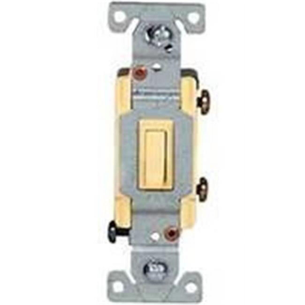 Eaton C1303-7LTV-L 15-Amp, 120-Volt Side and Push Wire Lighted Toggle ...