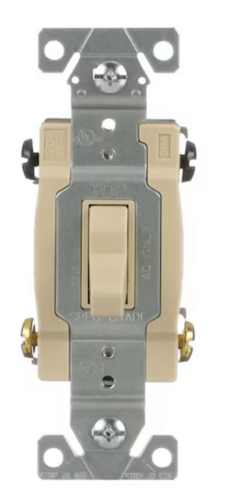 Eaton CSB420V Toggle Light Switch, 4-way, 20-Amp, Ivory, 120/277V ...
