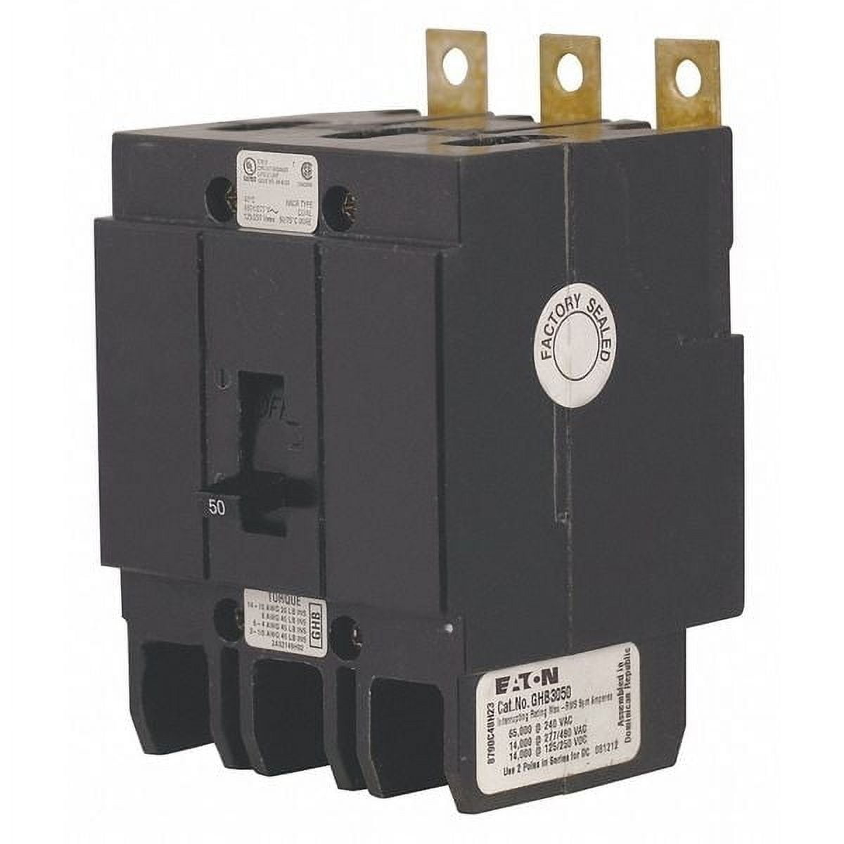 Eaton Circuit Breaker,30A,Bolt On,277/480V,3P GHB3030 - Walmart.com