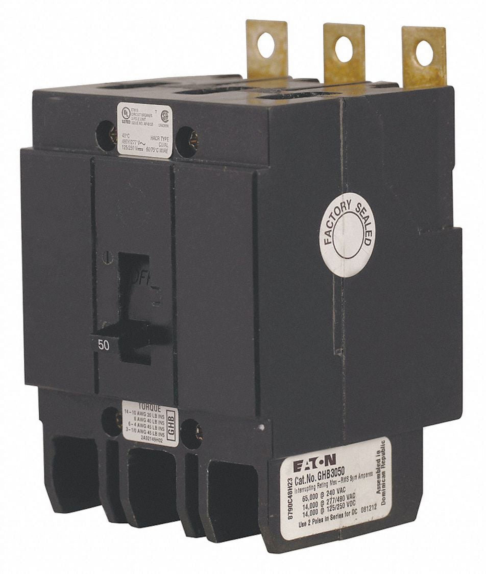 Eaton Circuit Breaker,80A,Bolt On,277/480V,3P GHB3080 - Walmart.com