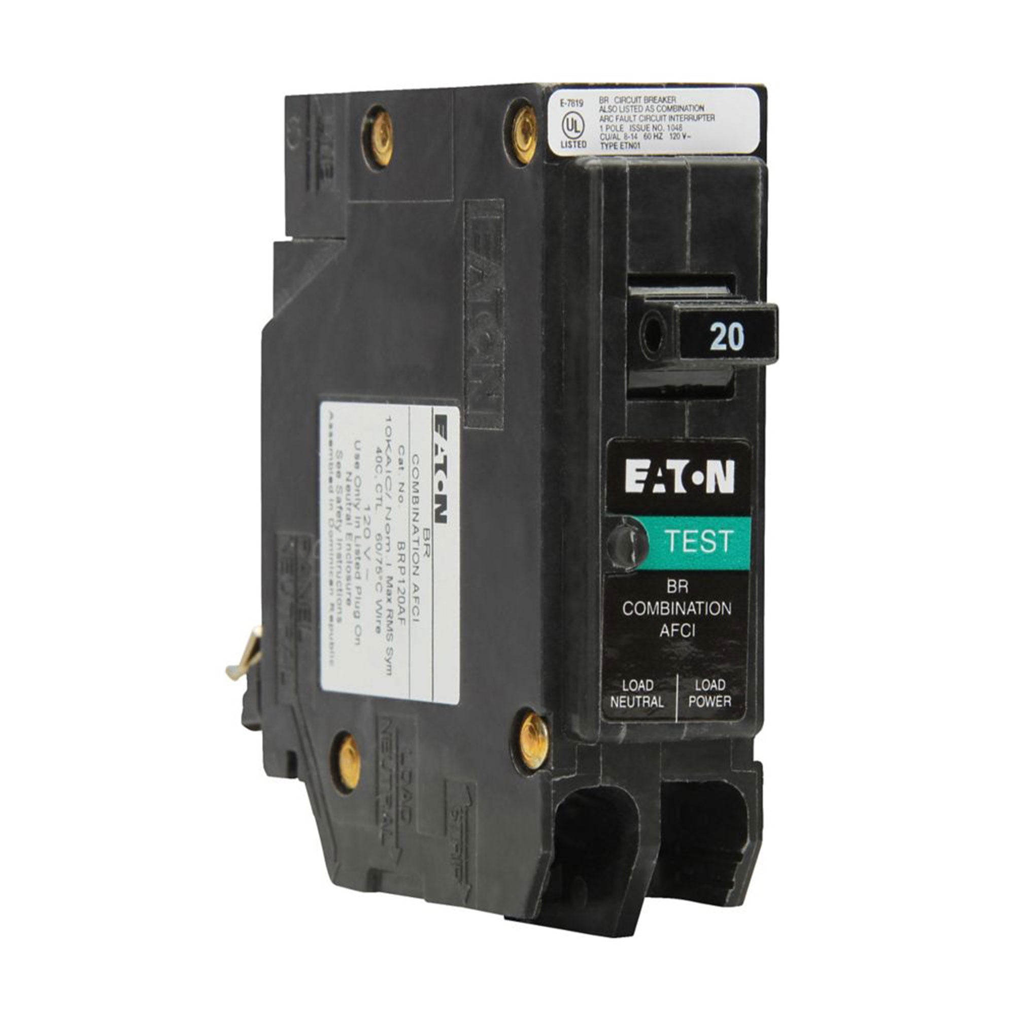 Eaton Circuit Breaker, AFCI, 15 Amp, Arc Fault Protection, Single Pole ...