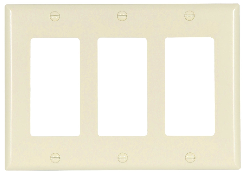 Eaton Cooper Wiring 2163 2163LA-BOX Wallplate, 4-1/2 in L, 6.37 in W, 3 ...