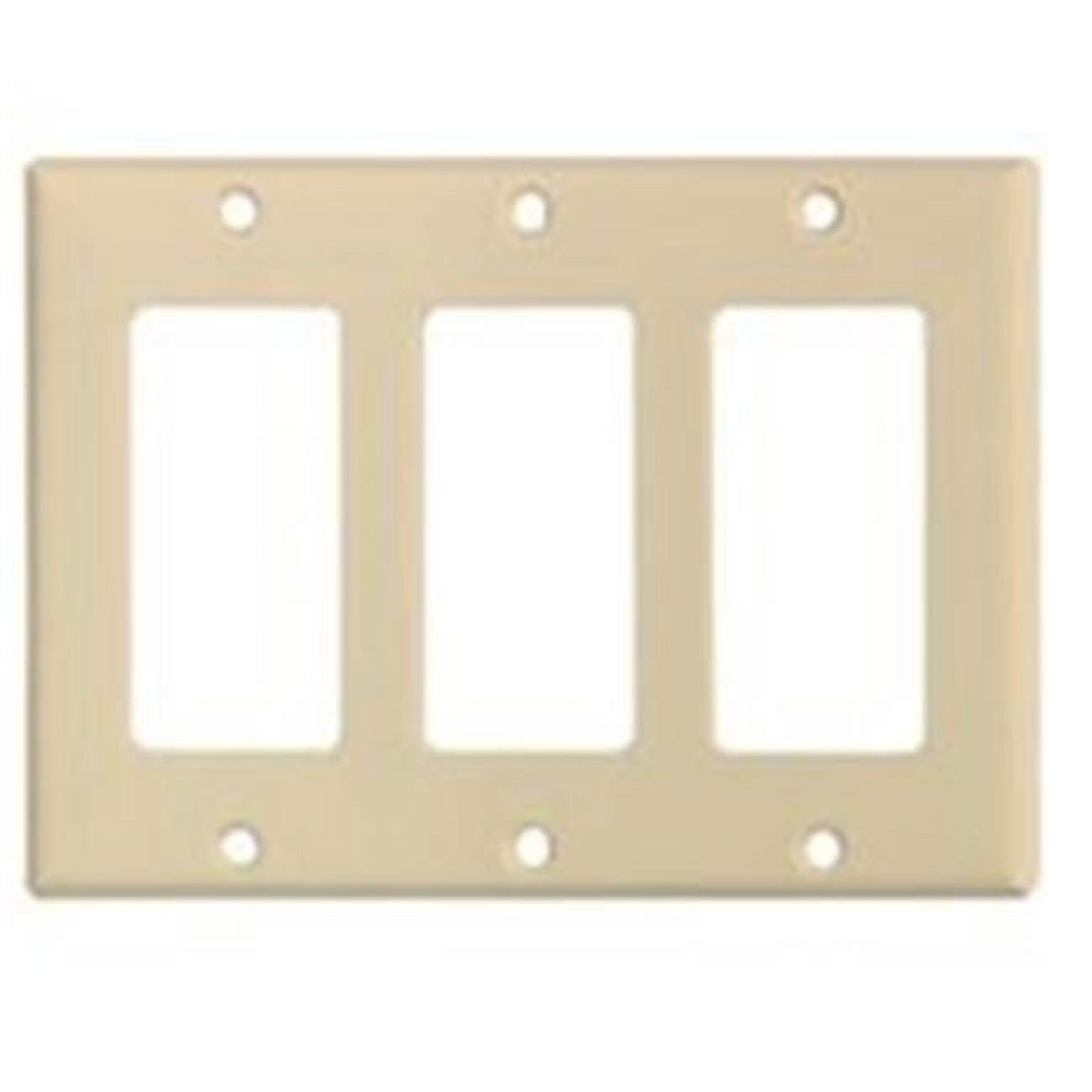 Eaton Cooper Wiring 2163 2163V-BOX Wallplate, 4-1/2 in L, 6.37 in W, 3 ...