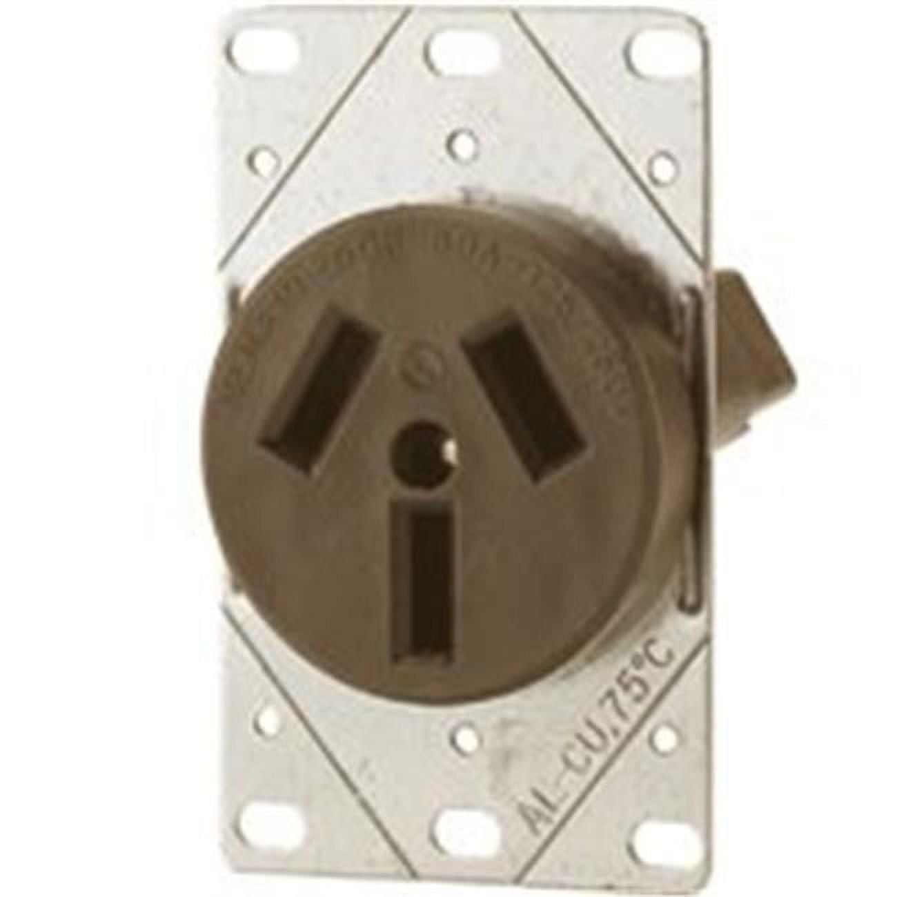 Eaton Cooper Wiring 32B-BOX Power Receptacle 50 A Brown - Walmart.com