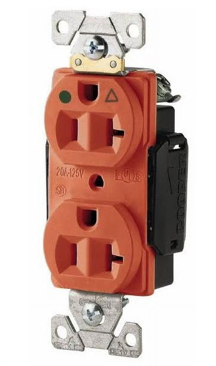 Eaton Cooper Wiring IG8300 Series IG8300RN Duplex Receptacle 20 A 2 ...
