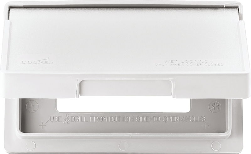 Eaton Cooper Wiring S3966W-SP Cover, 7 in L, 4-7/8 in W, Rectangular ...