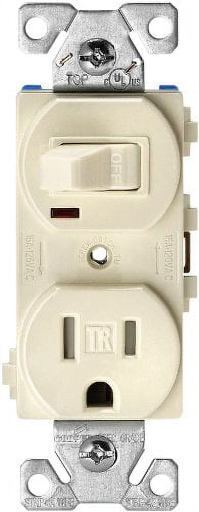 Eaton Cooper Wiring TR274LA Heavy-Duty Combination Switch/Receptacle ...