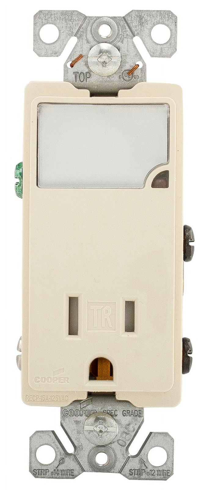 Eaton Cooper Wiring TR7735LA-BOX LED Wall Box Nightlight Combination ...