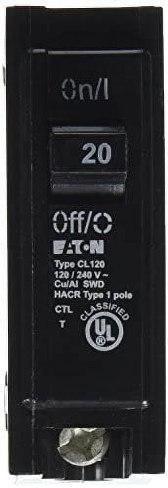 Eaton Corporation CL120CS Single Pole Ul Classified Replacement Breaker ...