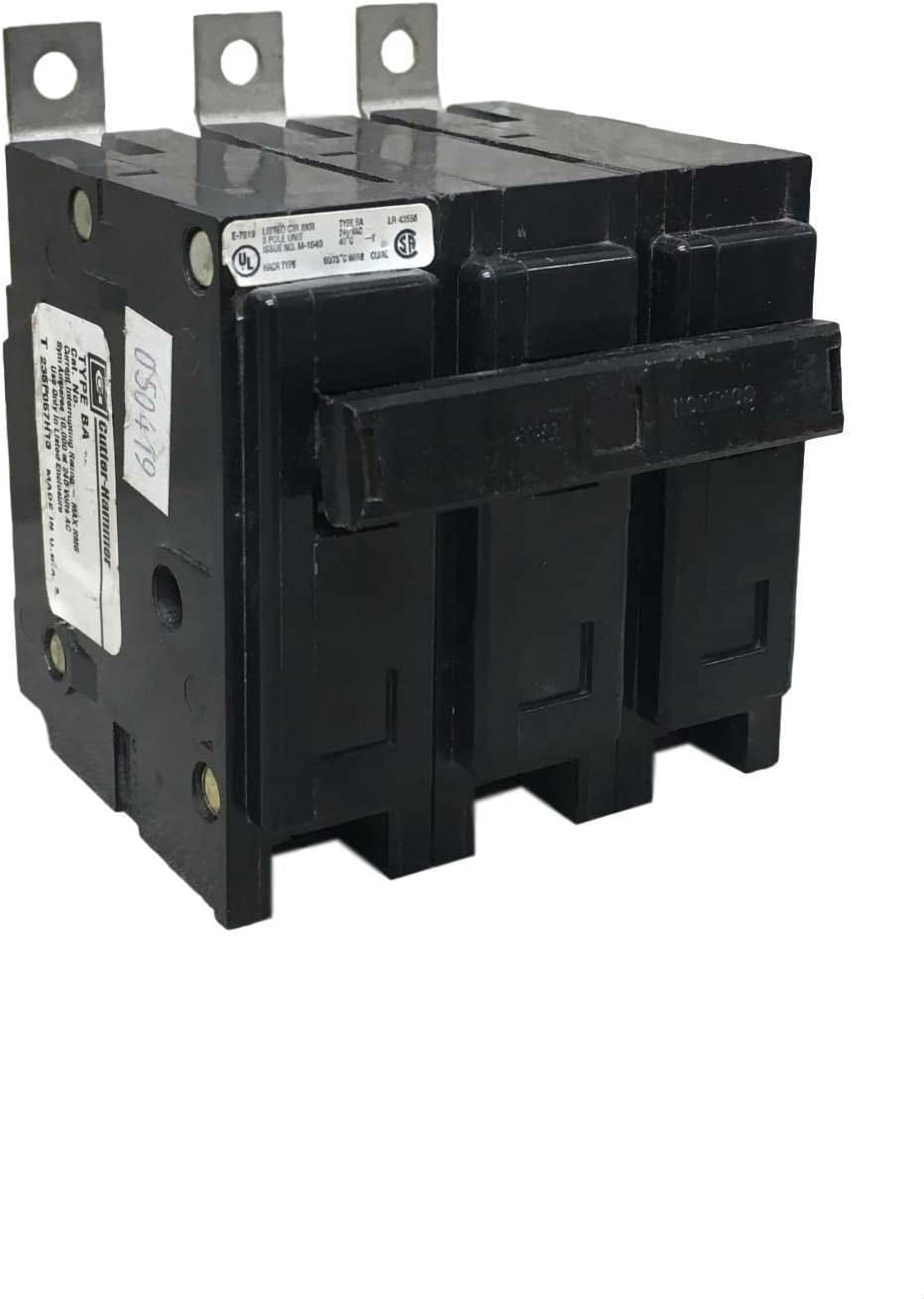 Eaton Cutler-Hammer CHBAB3025H C-H BAB3025H 25A QCKLAG Bolt ON 3P 240V ...