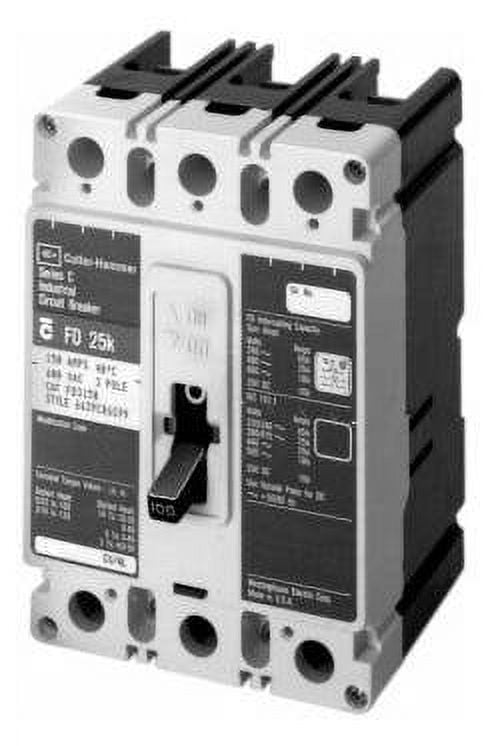 Eaton Cutler Hammer HFD3080 3 Pole 80 Amp 600v 65kA Circuit Breaker HFD ...