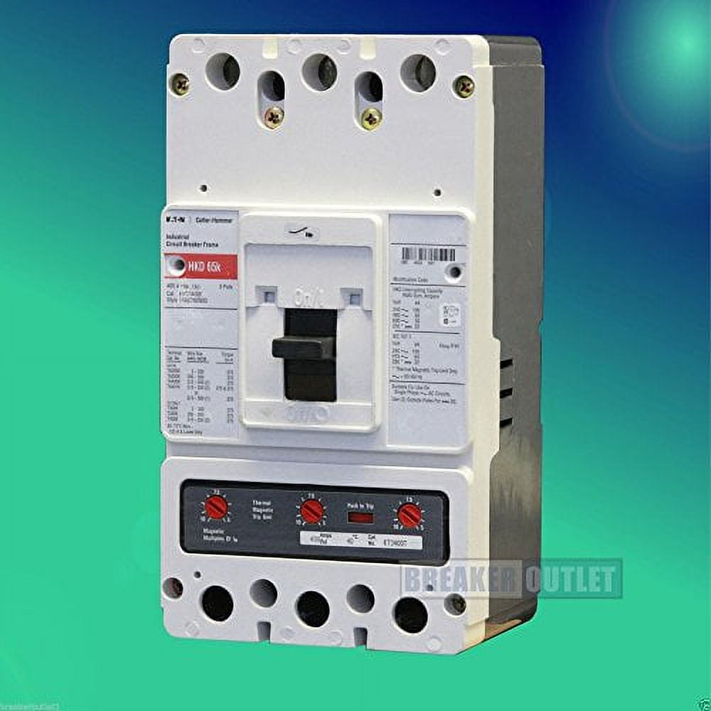 Eaton Cutler Hammer HKD3400 3 Pole 400 Amp 600v 65kA Circuit Breaker ...