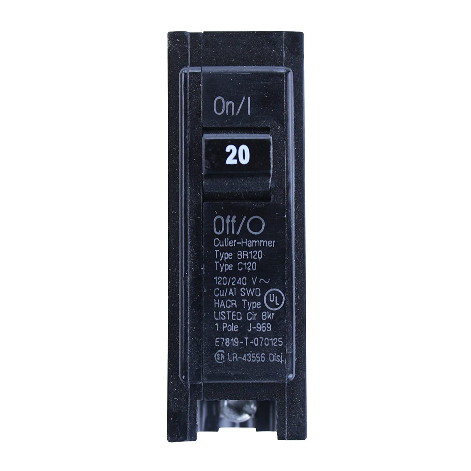 Eaton Cutler-Hammer 20-Amp Single-Pole BR Type Circuit Breaker for ...