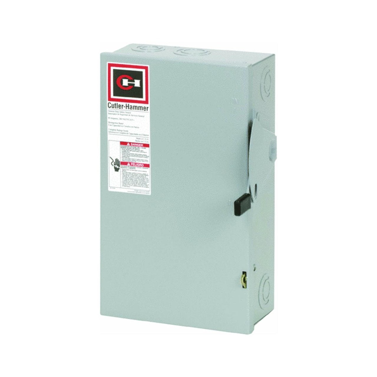 Eaton 60A 2P General Duty Safety Switch, 240V, Type DG, Fusible, NEMA 1 ...