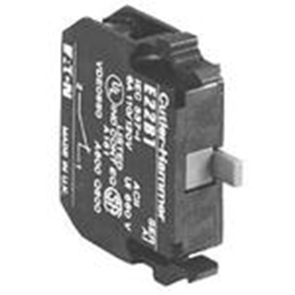 Eaton E22B1 Pilot Device, 22mm Contact Block, 1 NC, E22, Front Mount ...