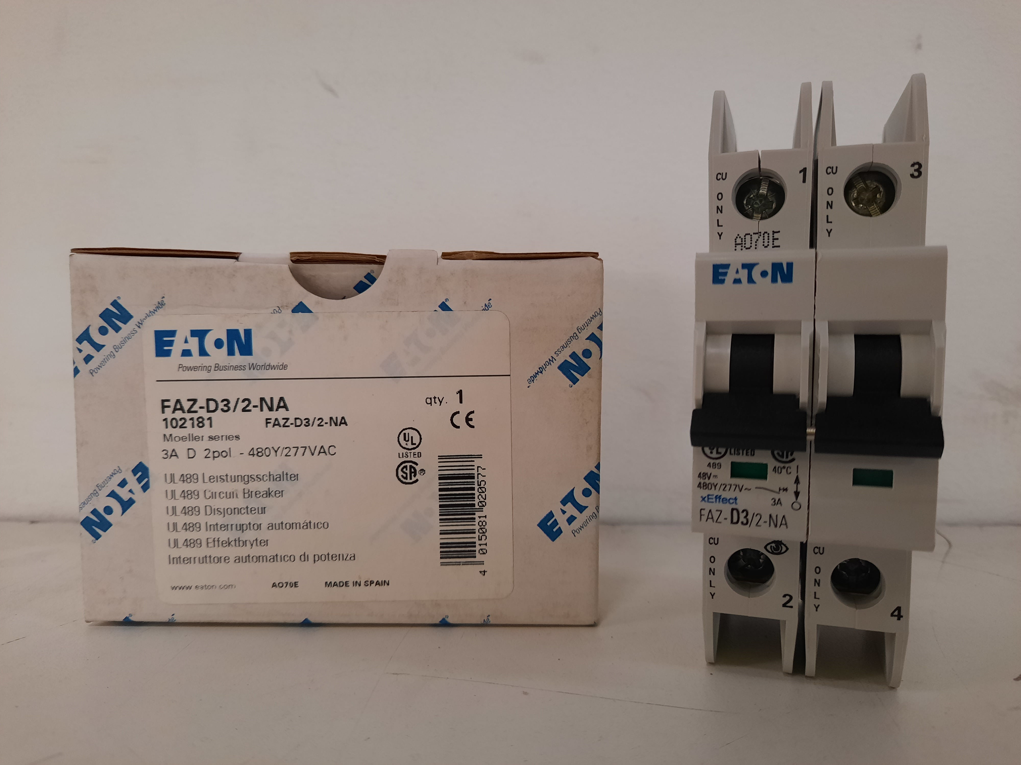Eaton FAZ-D3/2-NA Miniature Circuit Breakers (MCBs) - Walmart.com
