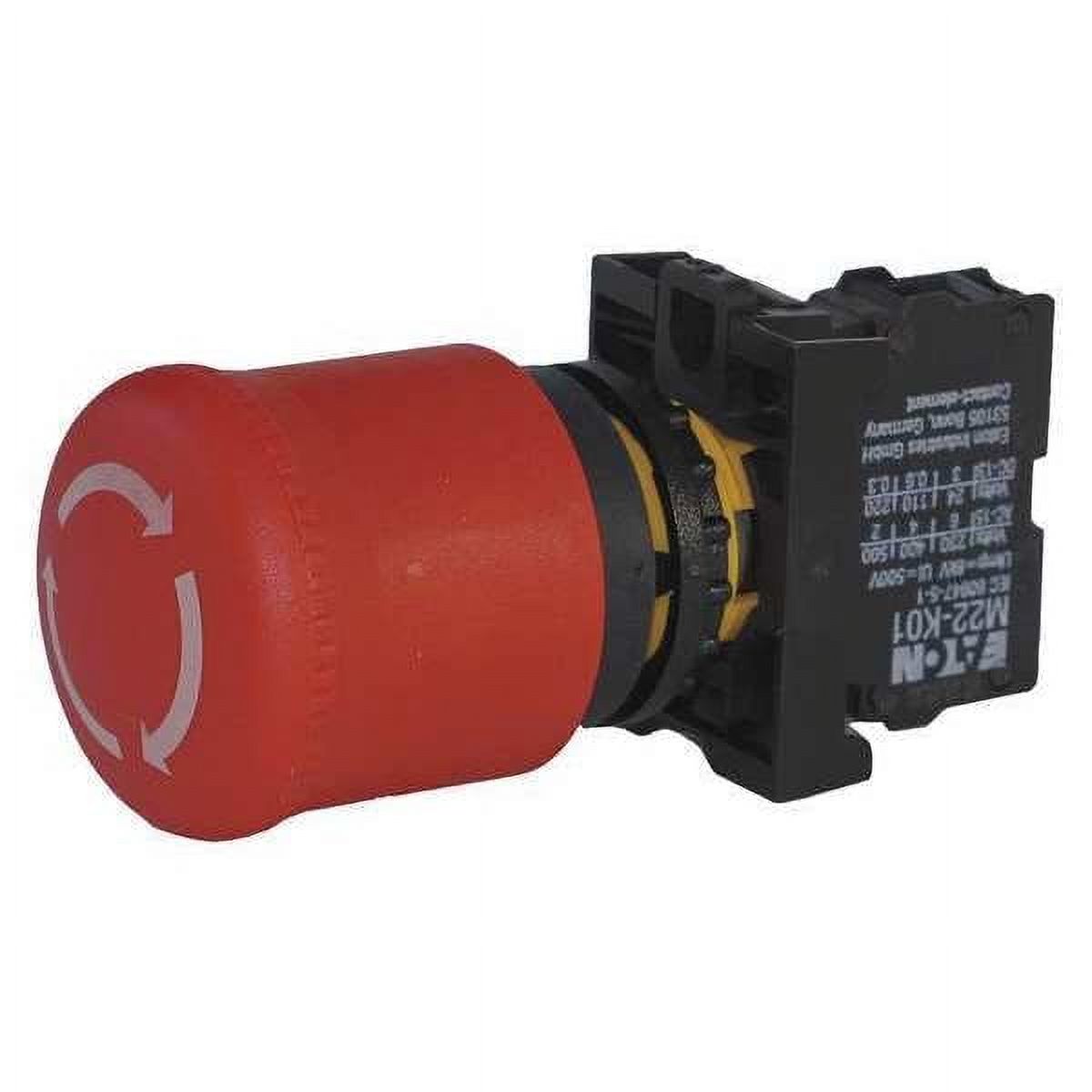 Eaton Emergency Stop Push Button,Red M22-PVT-K02 - Walmart.com