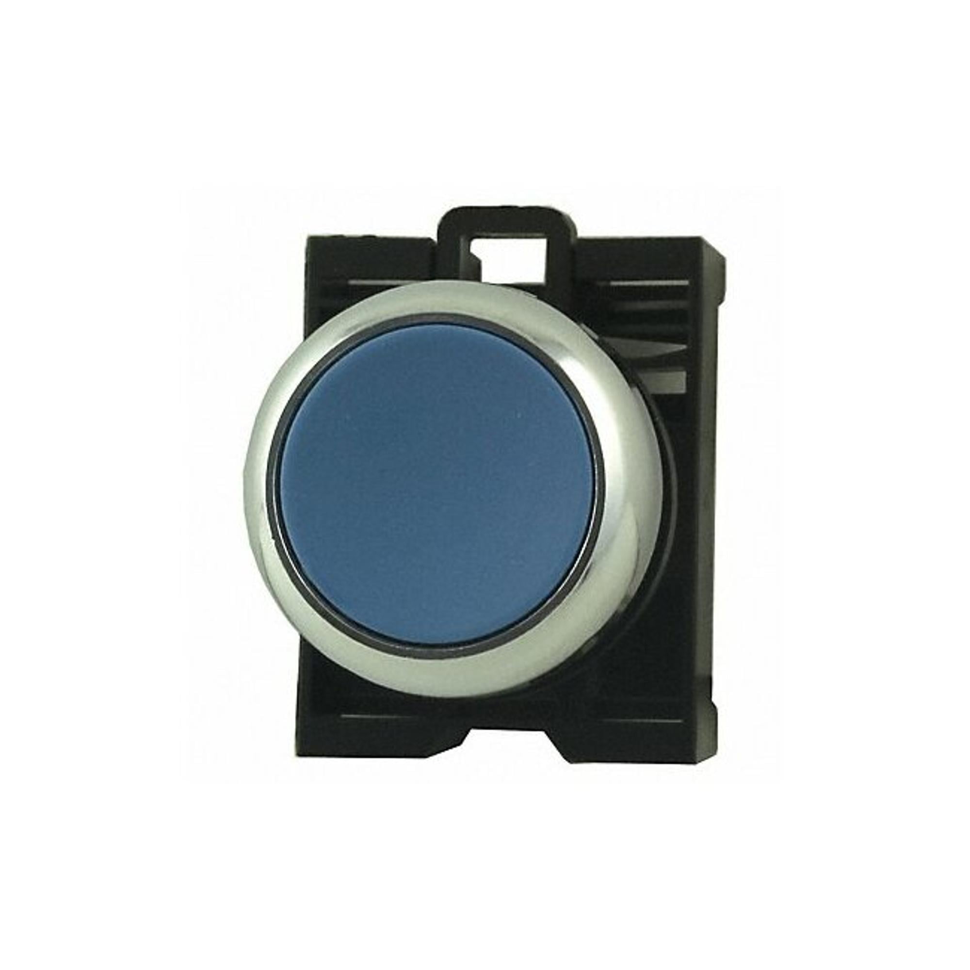 Eaton Flush Push Button, Blue,22mm M22M-D-B - Walmart.com