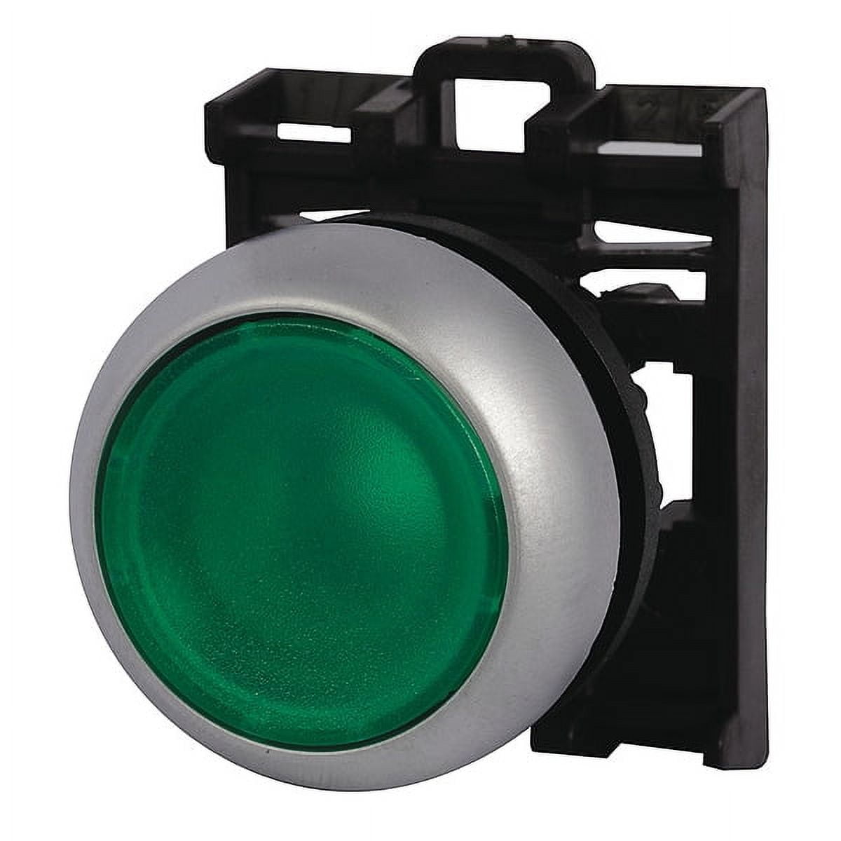 Eaton Flush Push Button, Green, LED, 22mm M22-DL-G - Walmart.com