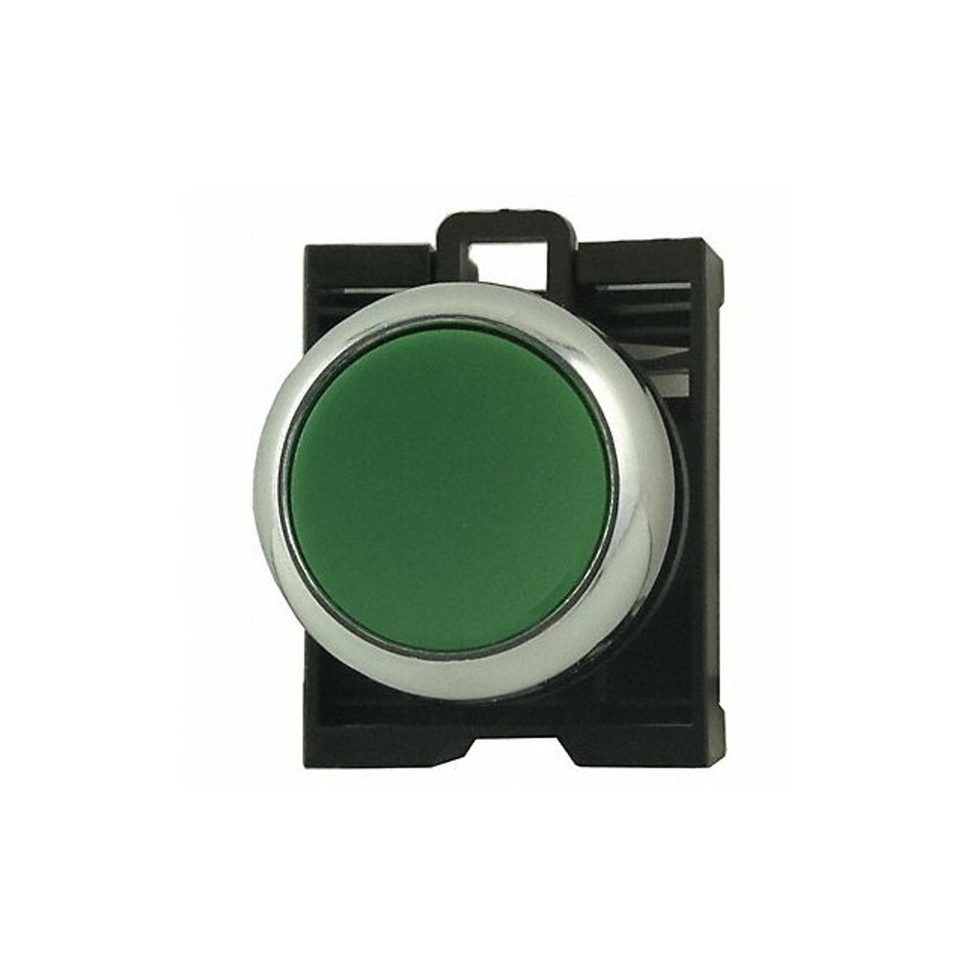 Eaton Flush Push Button, Green, LED, 22mm M22M-DR-G - Walmart.com