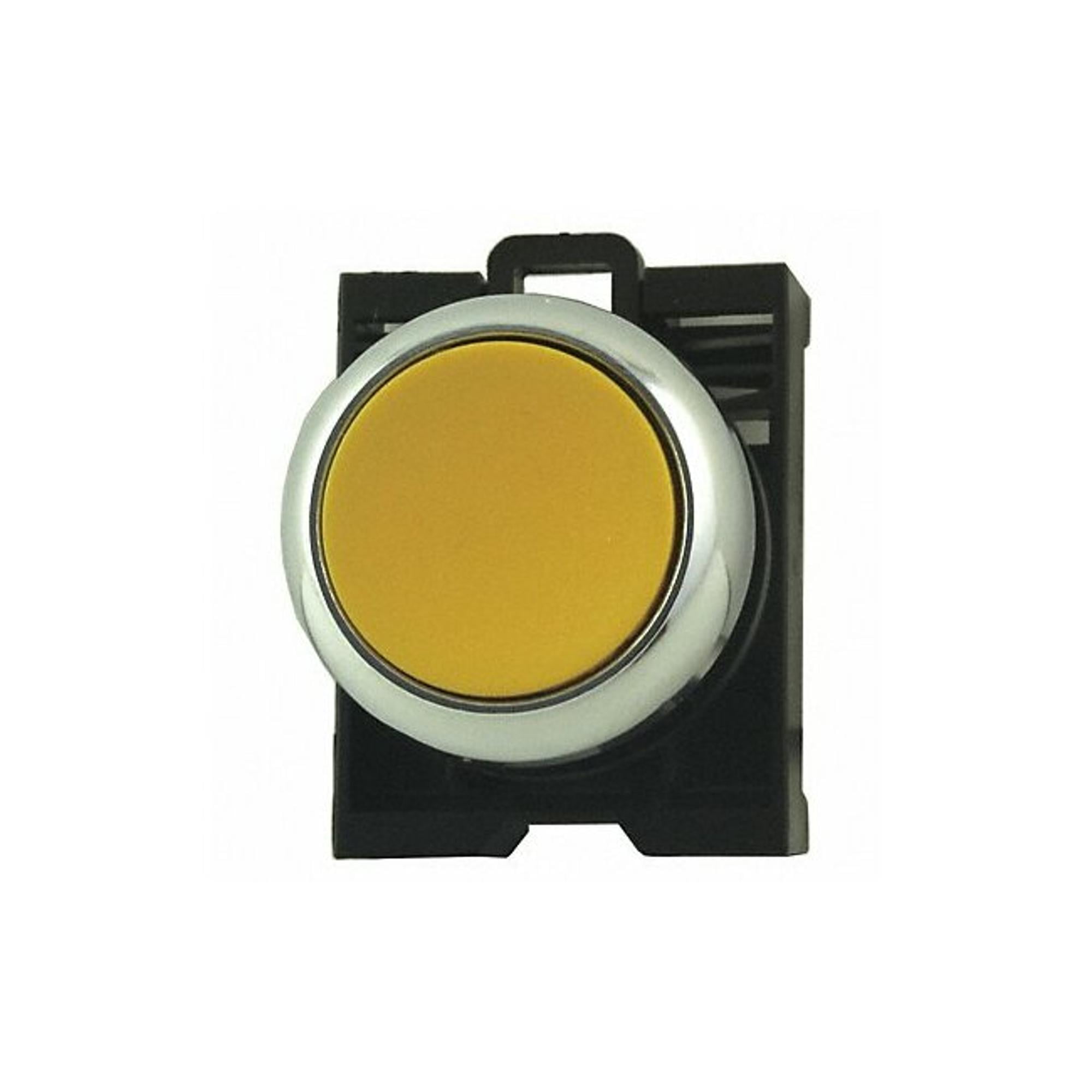 Eaton Flush Push Button, Yellow, LED, 22mm M22M-D-Y - Walmart.com