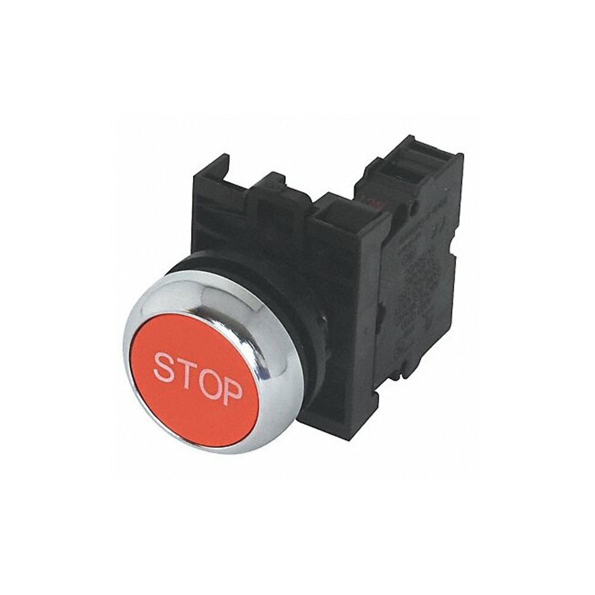 Eaton FlushPushButtonOperator,NonIllum,Red,1NC M22M-D-R-GB0-K01 - Walmart.com