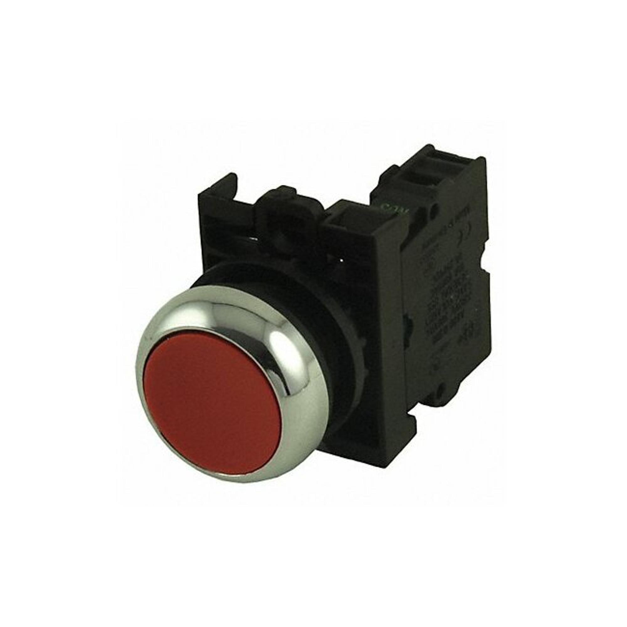 Eaton FlushPushButtonOperator,NonIllum,Red,1NC M22M-D-R-K01 - Walmart.com