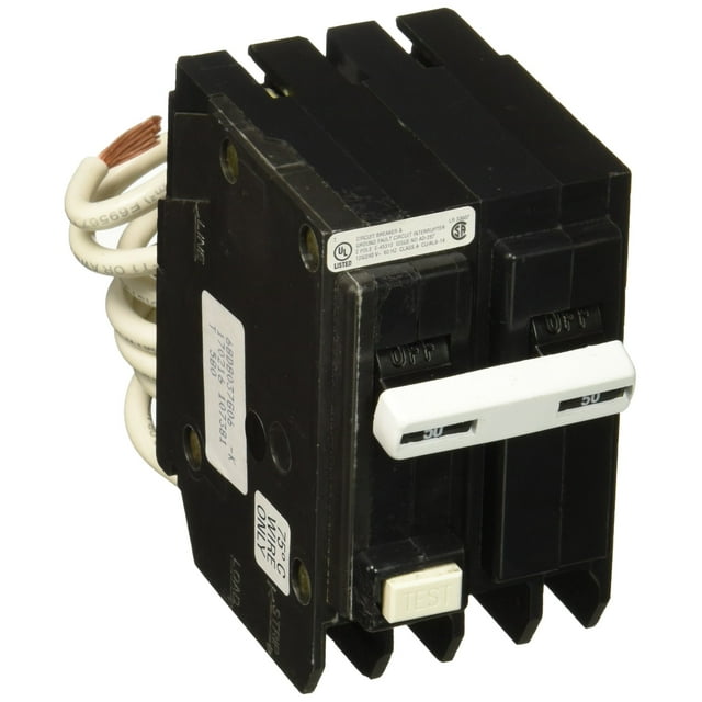 Eaton GFTCB250CS Ground Fault Circuit Breaker, 240-Volt, 50-Amp ...