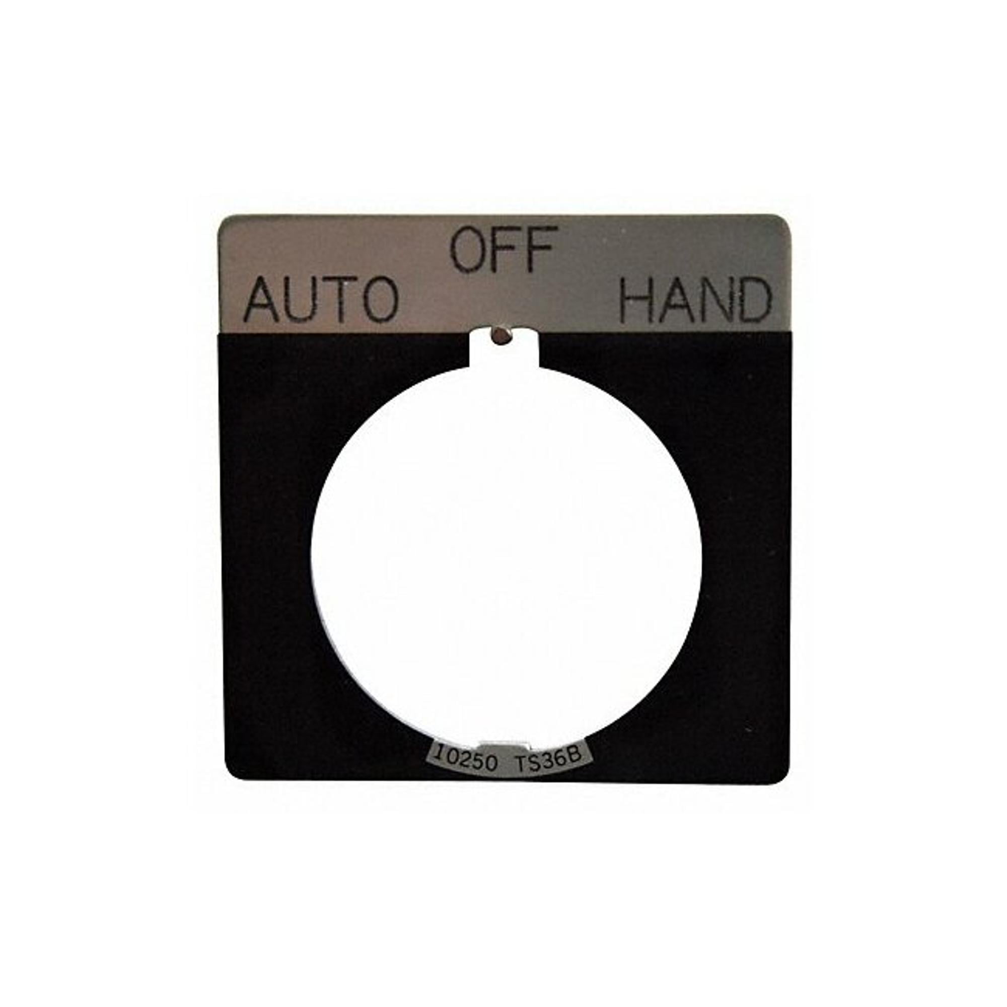 Eaton Legend Plate,Automatic Off Hand,Black 10250TS49 - Walmart.com