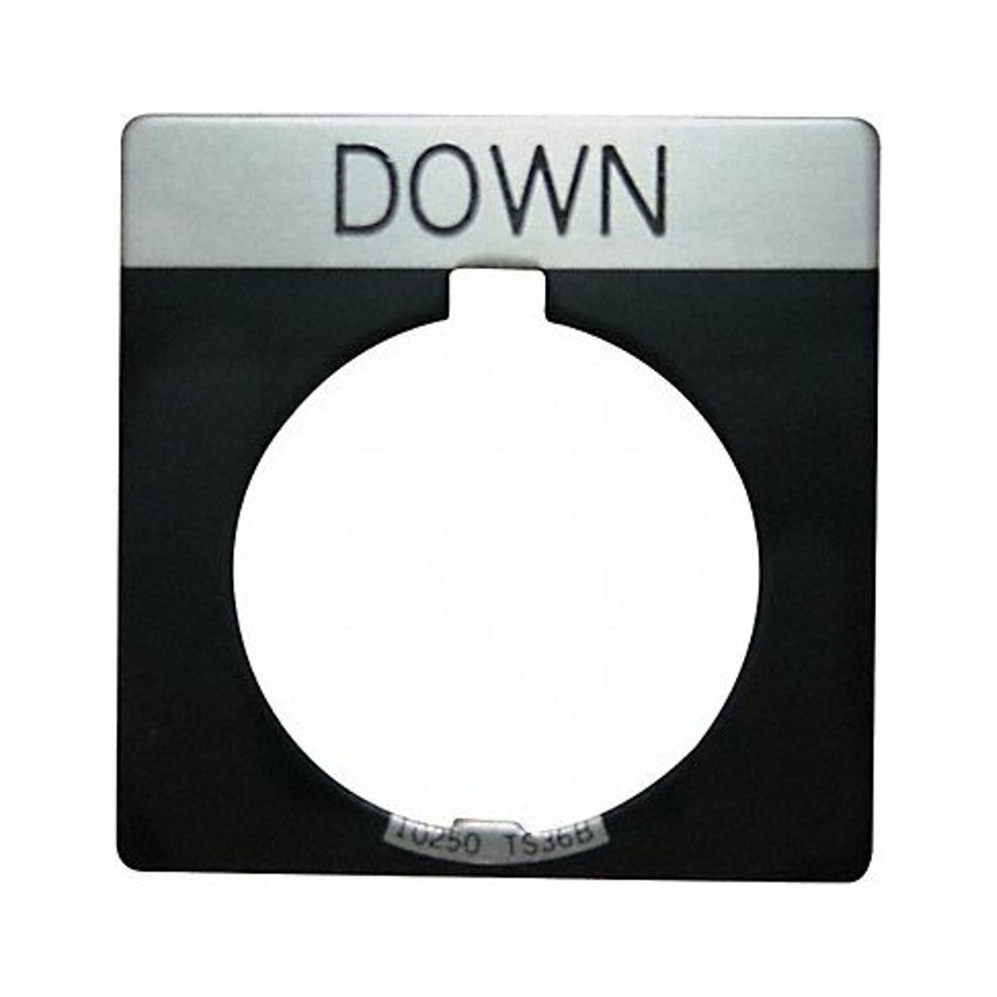 Eaton Legend Plate, Down, White/Black, Square 10250TS74 - Walmart.com