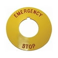 Eaton Legend Plate,Emergency Stop,Red/Yellow 10250TRP79 - Walmart.com