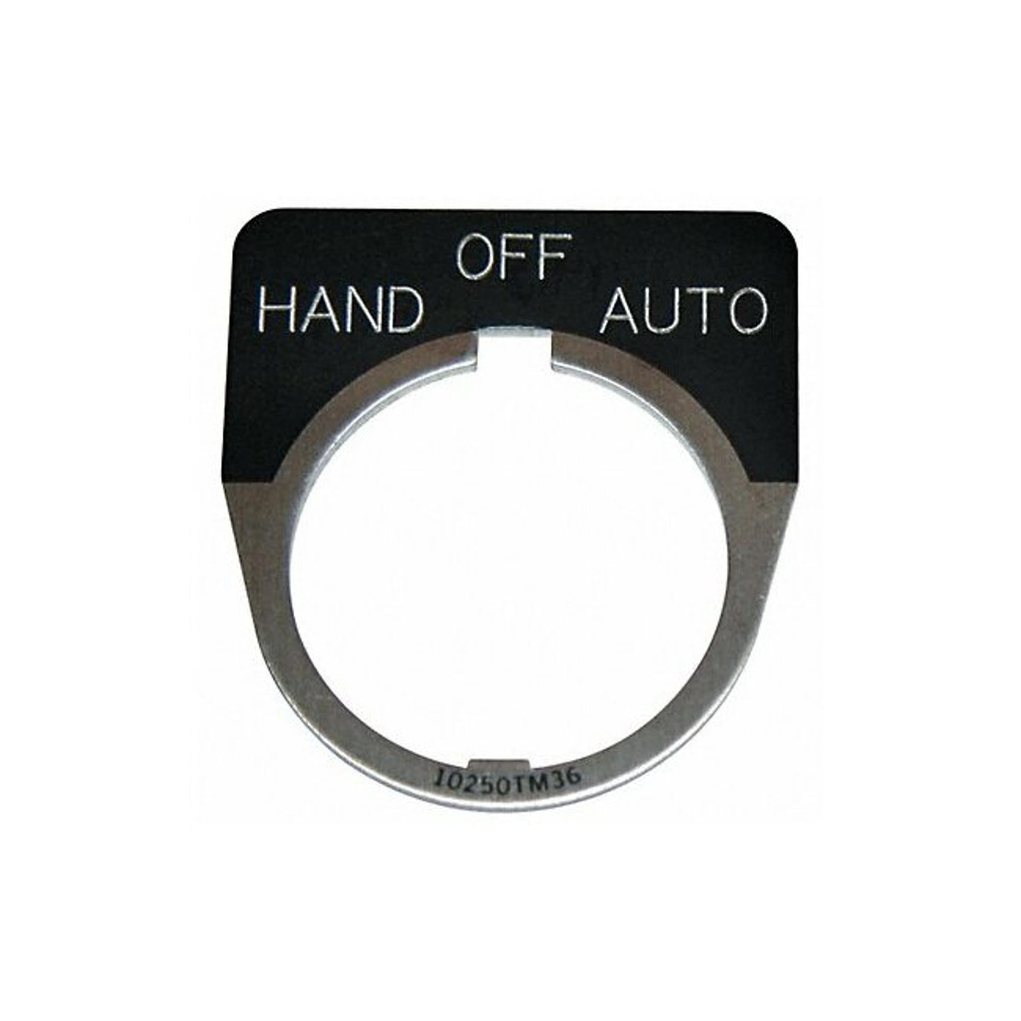 Eaton Legend Plate,Hand Off Automatic,Black 10250TM51 - Walmart.com