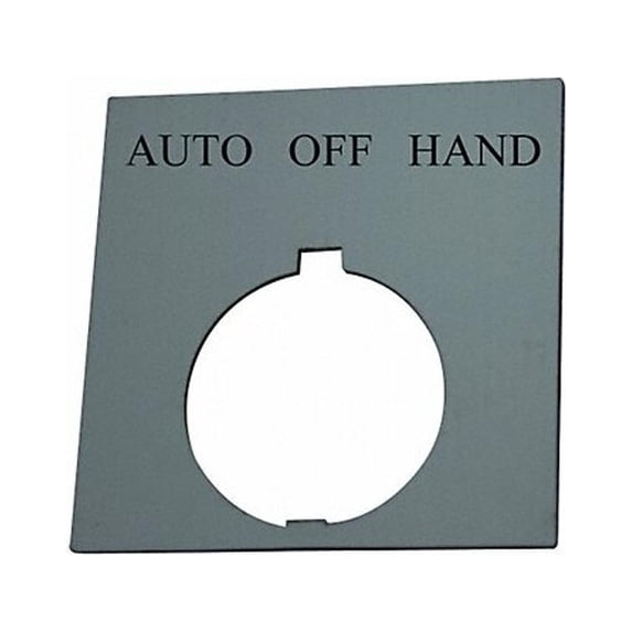 Eaton Legend Plate,Square,Auto Off Hand,Black HT8SP49 - Walmart.com