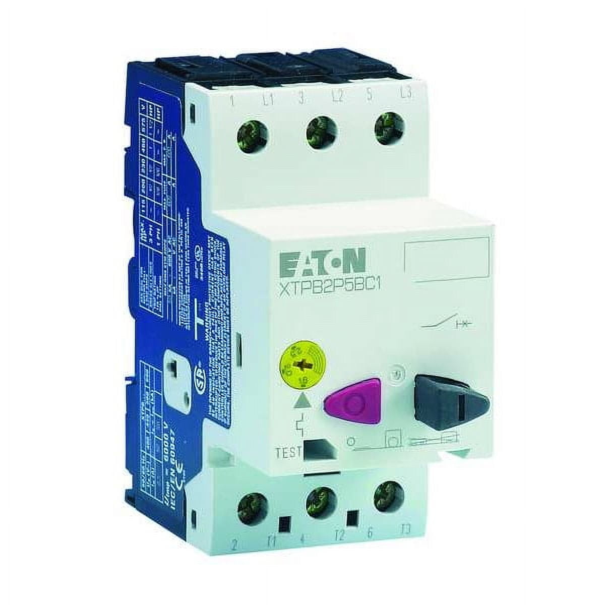 Eaton ManualMotorProtector,IEC,PushBttn,Therm XTPB6P3BC1 - Walmart.com