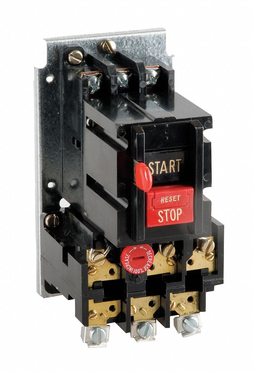 Eaton ManualMotorStarter,NEMA,PushButton,Therm B100M0CA - Walmart.com