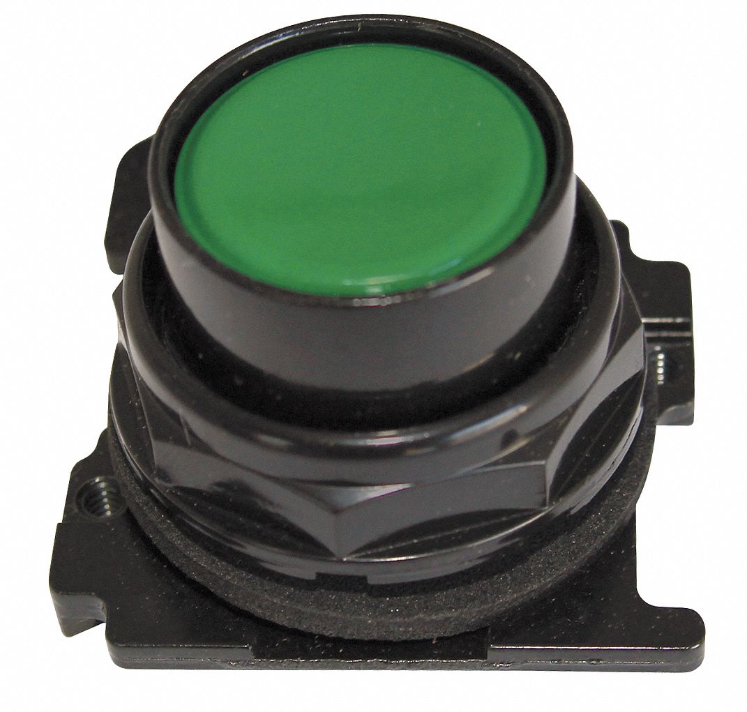 Eaton Non-Illum Push Button Operator,Green E34PB3 - Walmart.com