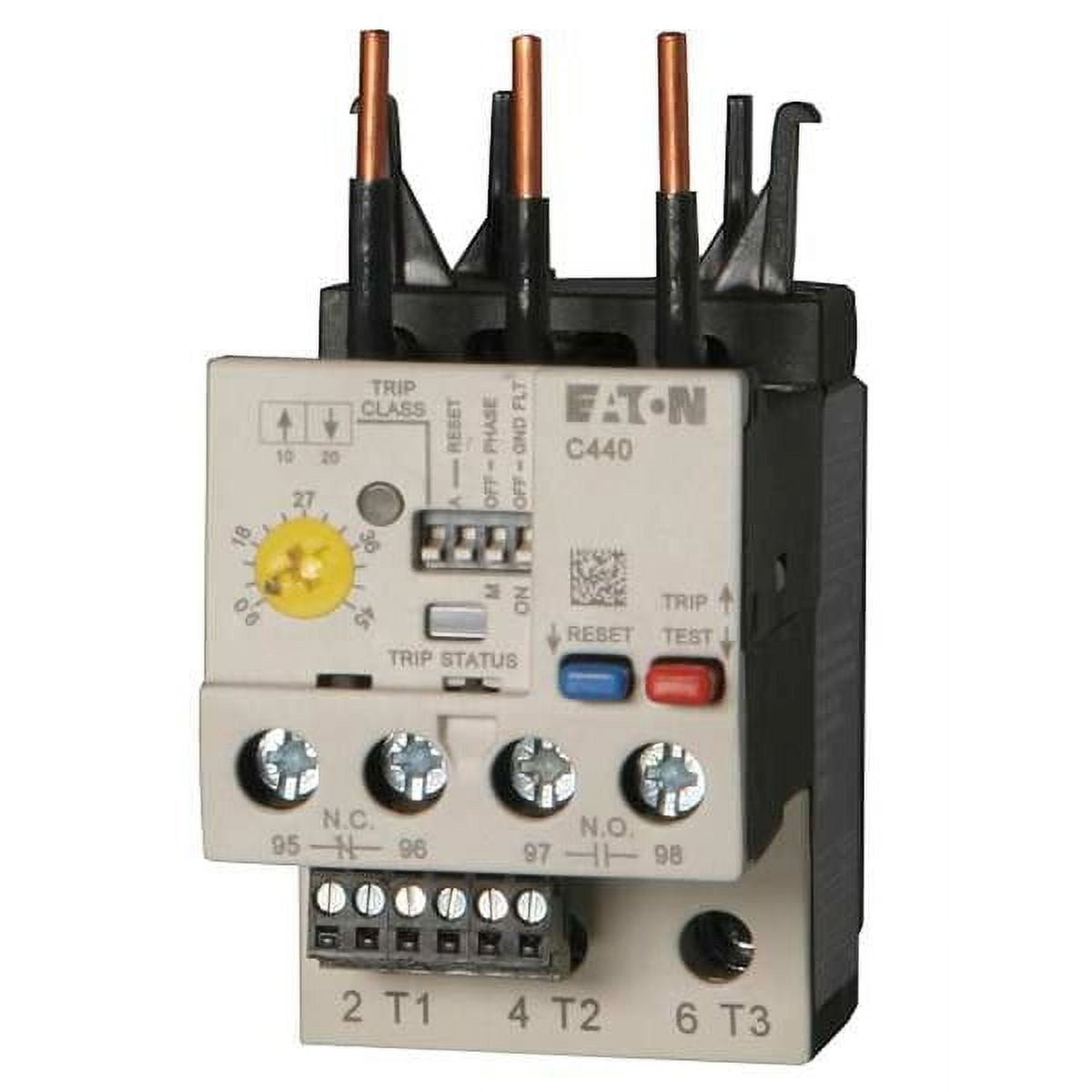 Eaton Overload Relay, 1NC/1NO, 1 A Min current, 5 A Max current ...
