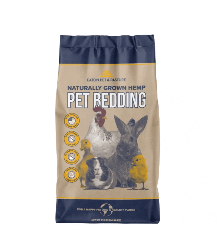 Eaton Pet & Pasture Premium Naturally Grown Hemp Small Pet Bedding, 4 ...