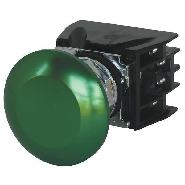 Eaton Hazardous Location Push Button, 30 mm, 1NO/1NC, Green 10250T712G ...