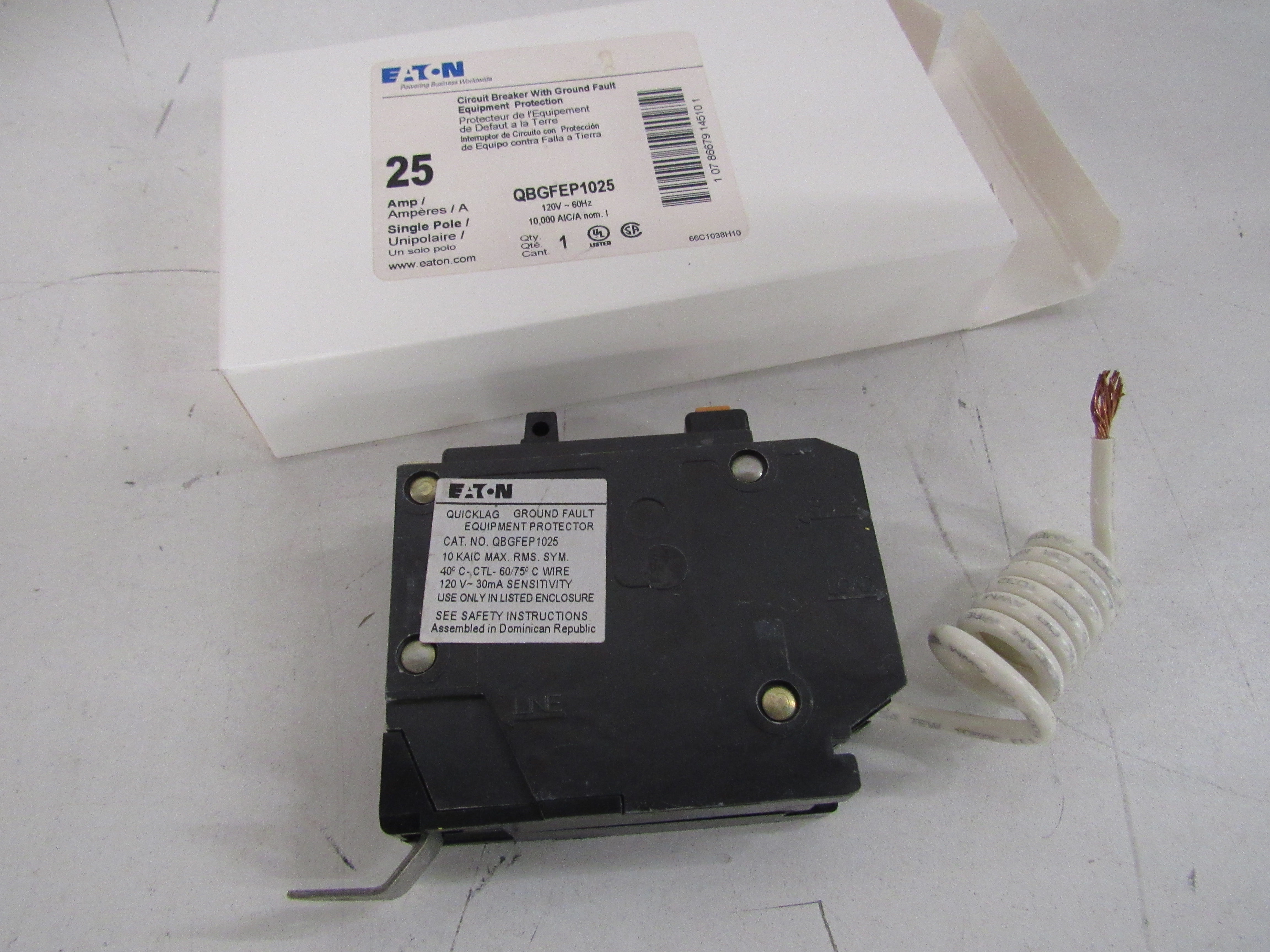 Eaton QBGFEP1025 Miniature Circuit Breakers (MCBs) - Walmart.com