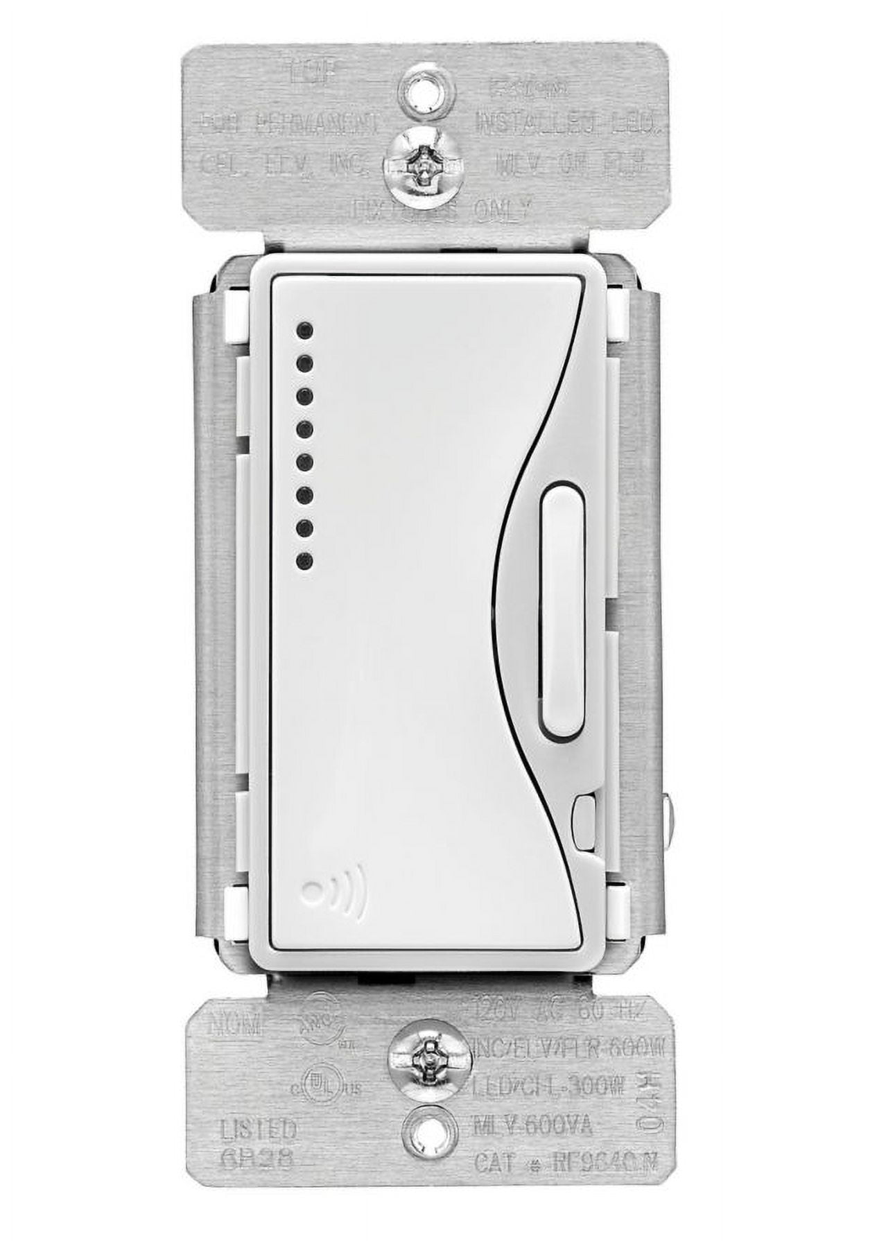 Eaton RF9643-NWS Z-Wave plus dimmer switch, White Satin, Single Pole ...
