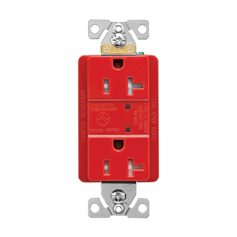 Eaton TR5360RDS Surge Protection Duplex Receptcale, TVSS, Tamper ...