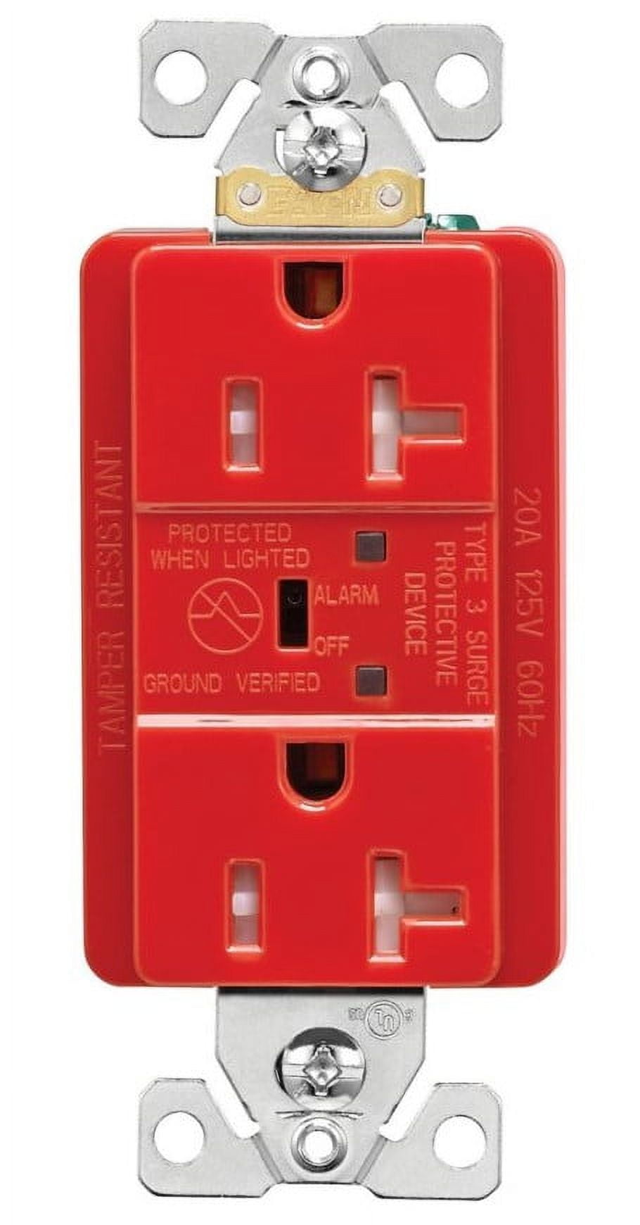 Eaton TR5362RDS Surge Protection Duplex Receptacle, TVSS, Tamper ...